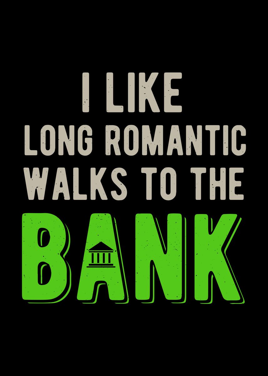 'Funny Banker Quote' Poster, picture, metal print, paint by Visualz ...