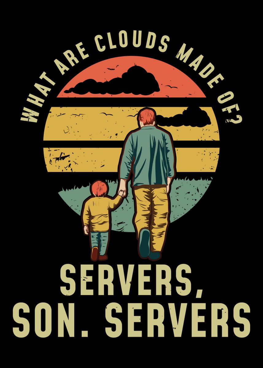 'Programmer Father And Son' Poster, picture, metal print, paint by ShirTom | Displate