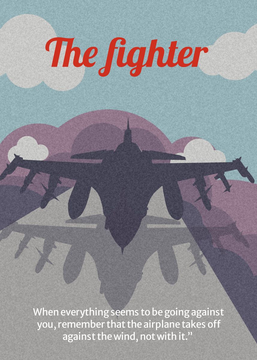 'aircraft fighter vintage ' Poster, picture, metal print, paint by ...