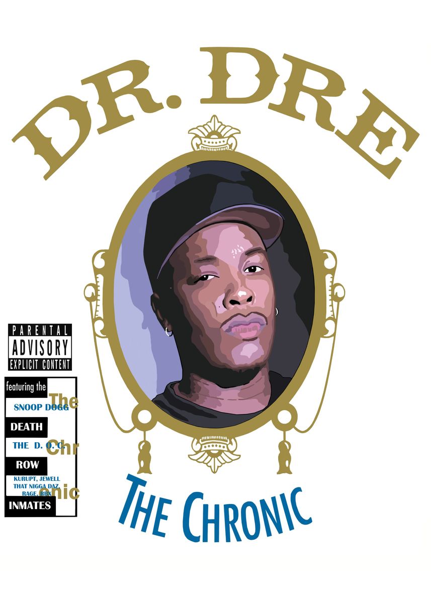 'DR DRE THE CHRONIC' Poster, picture, metal print, paint by ...