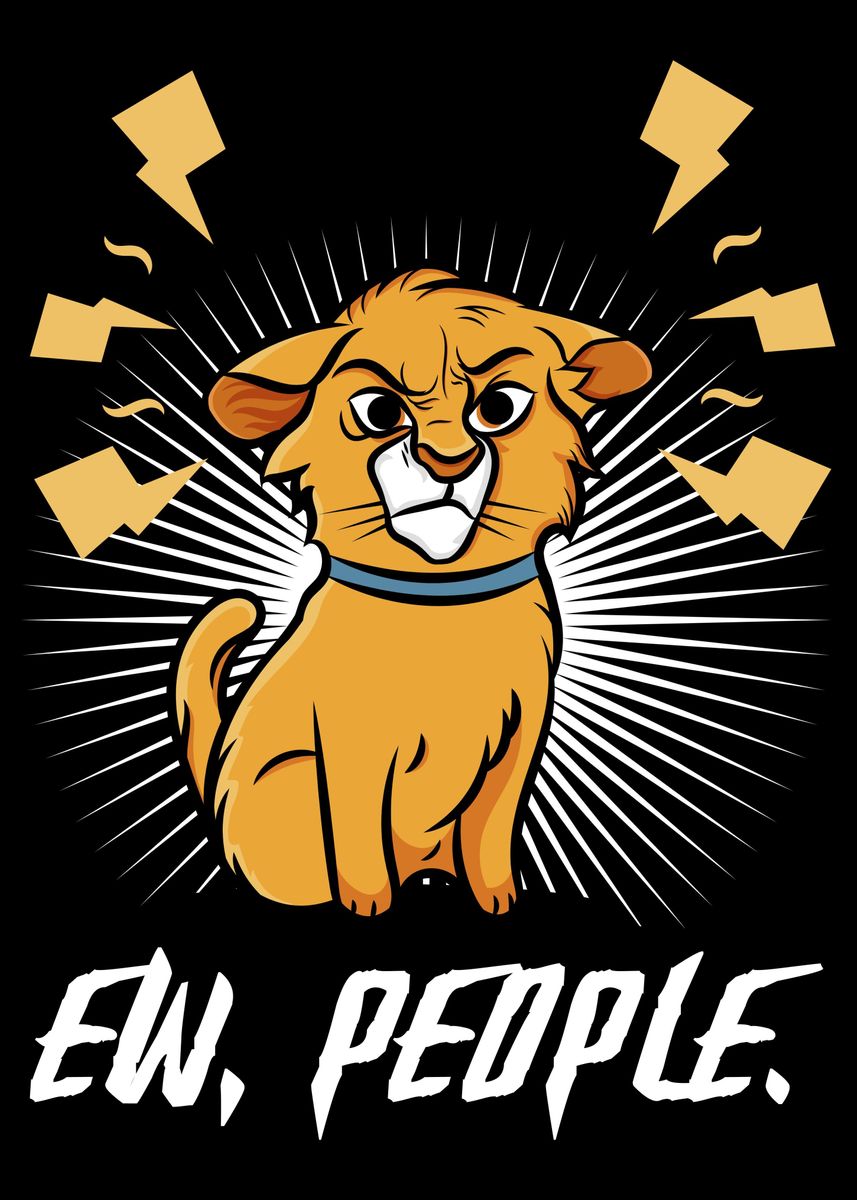'ew people' Poster, picture, metal print, paint by John DonJoe | Displate