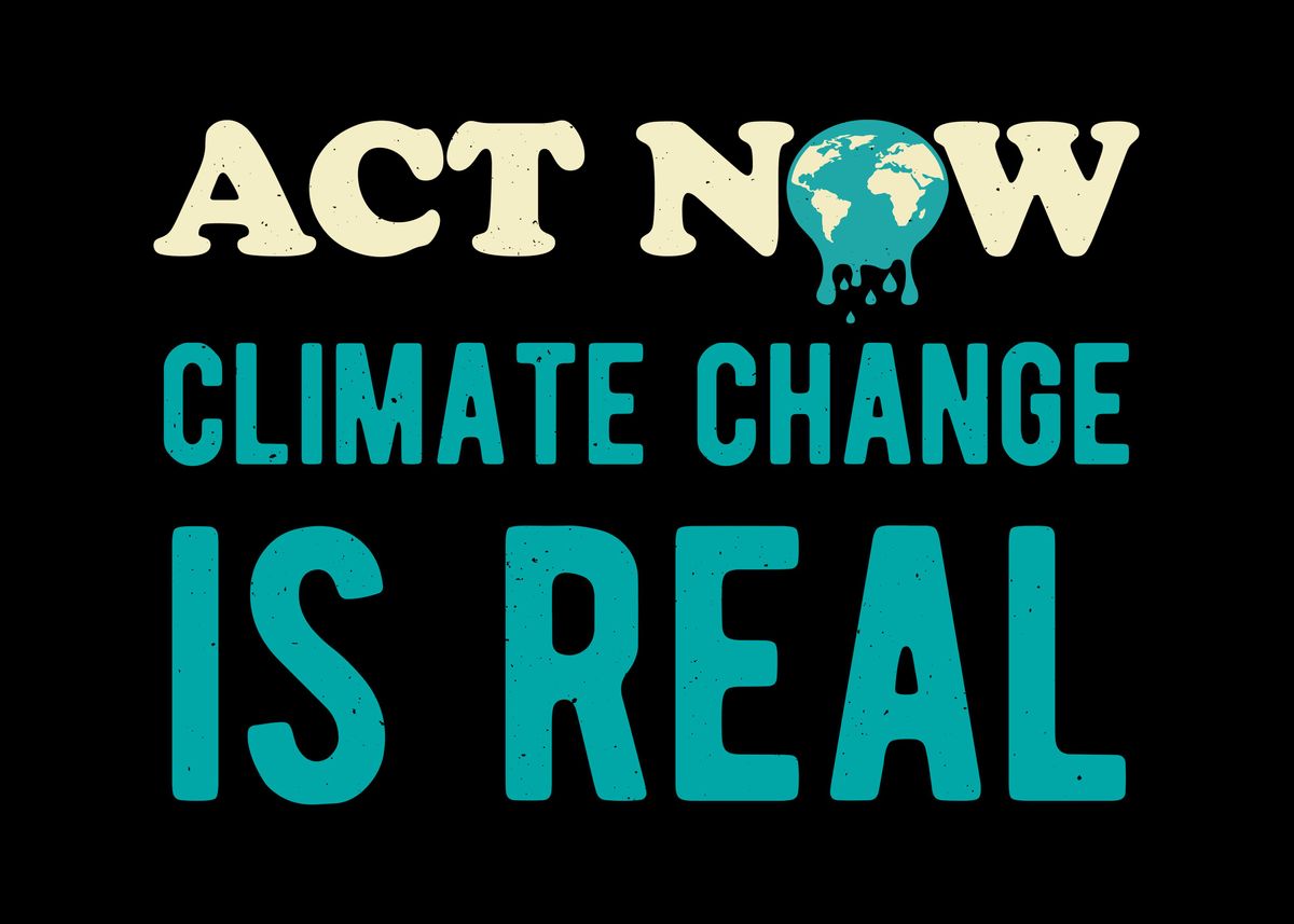 'Climate Change Is Real' Poster by Visualz | Displate
