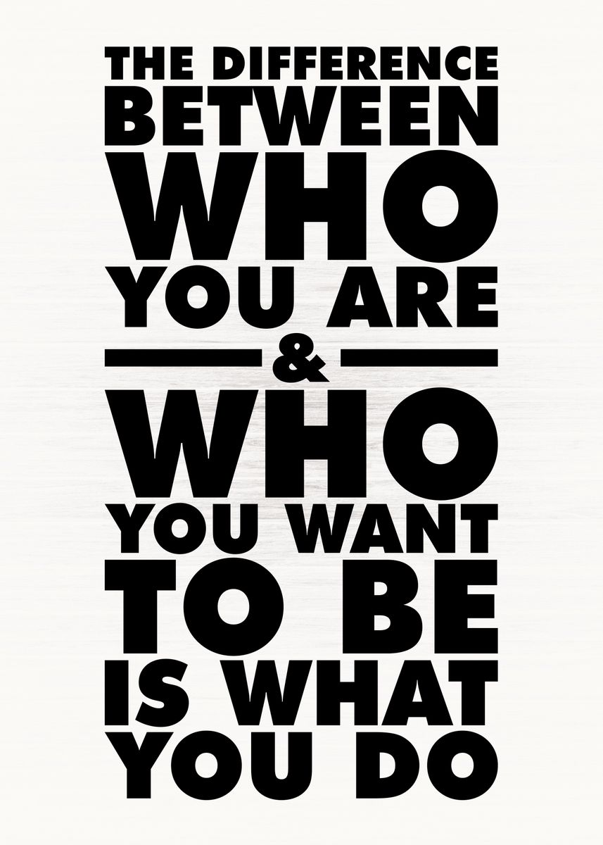 'What You Do' Poster, picture, metal print, paint by CHAN | Displate