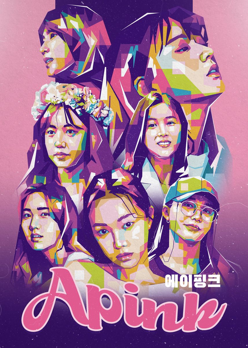 'APINK ' Poster, picture, metal print, paint by Abdee Ridho | Displate