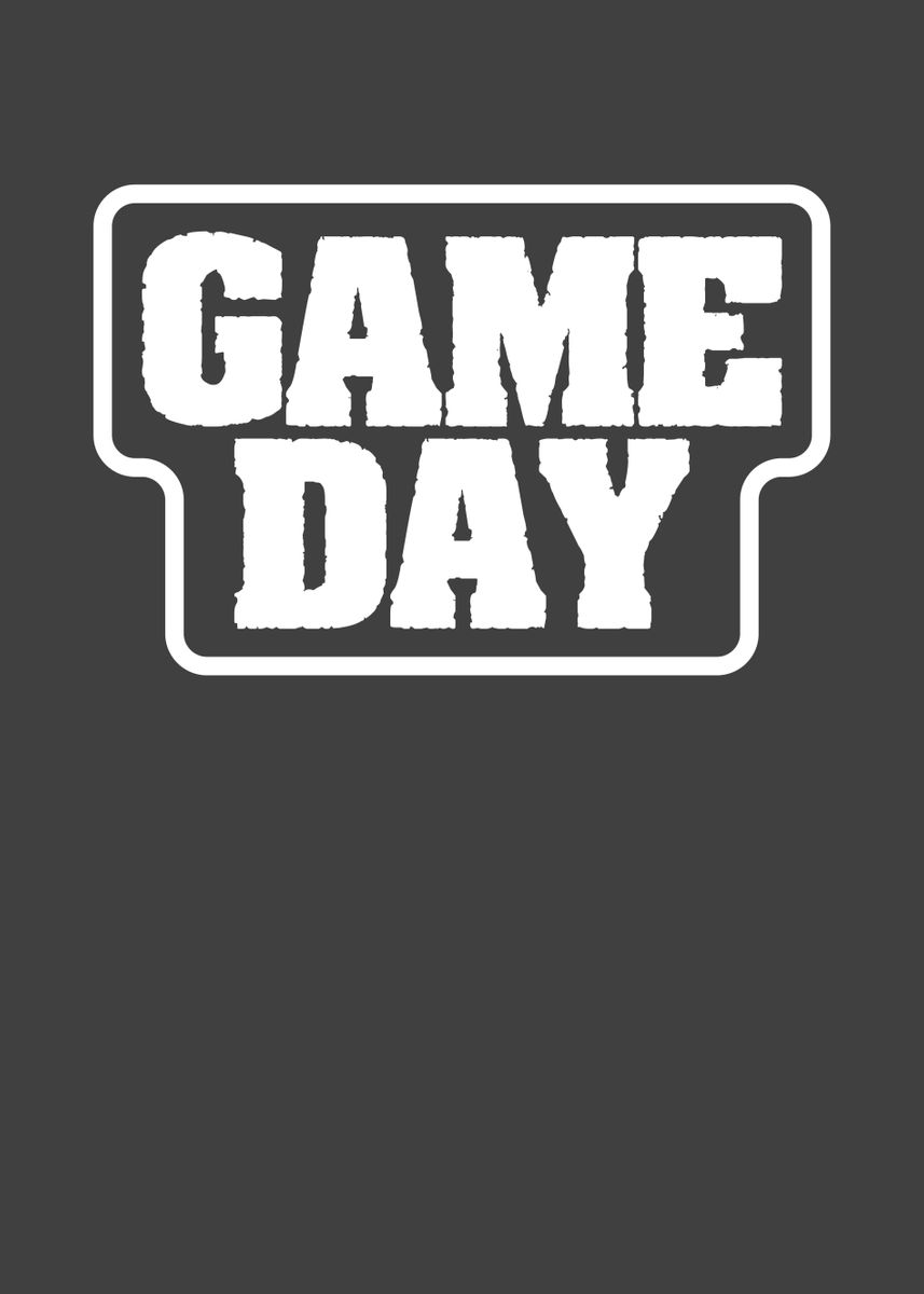 'Game day' Poster, picture, metal print, paint by BeMi | Displate