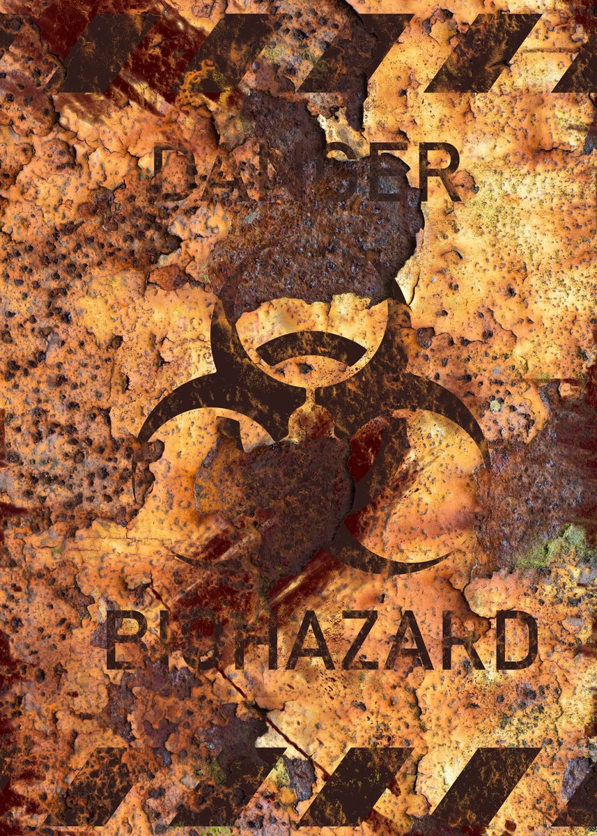 'Stained Biohazard II' Poster, picture, metal print, paint by Scenic ...