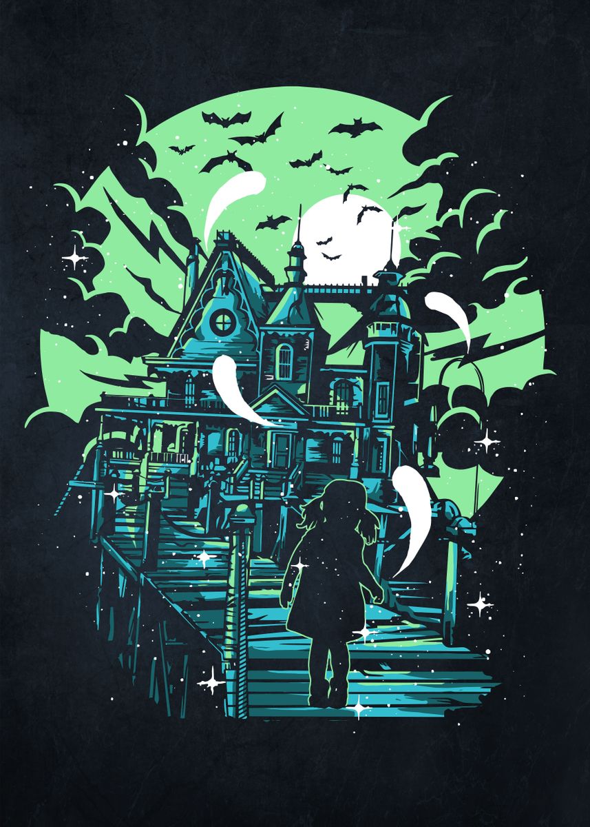 'Horror' Poster, picture, metal print, paint by Ilya Danilov | Displate