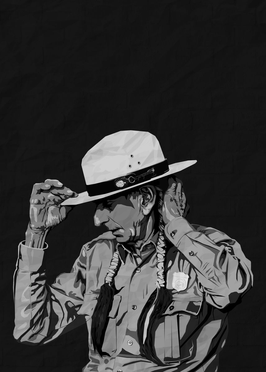 'Black and white man' Poster, picture, metal print, paint by Caique ...