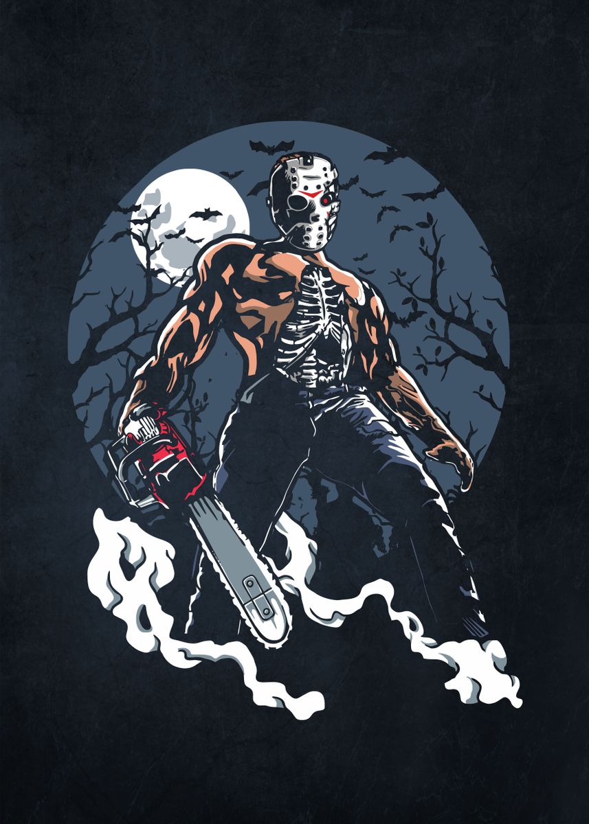 'Horror' Poster, picture, metal print, paint by Ilya Danilov | Displate