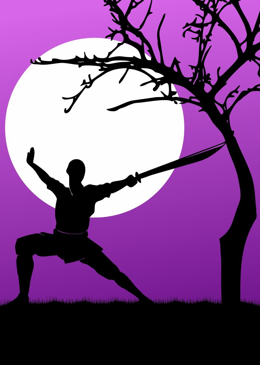 'Sword Kungfu jutsu ' Poster, picture, metal print, paint by ...