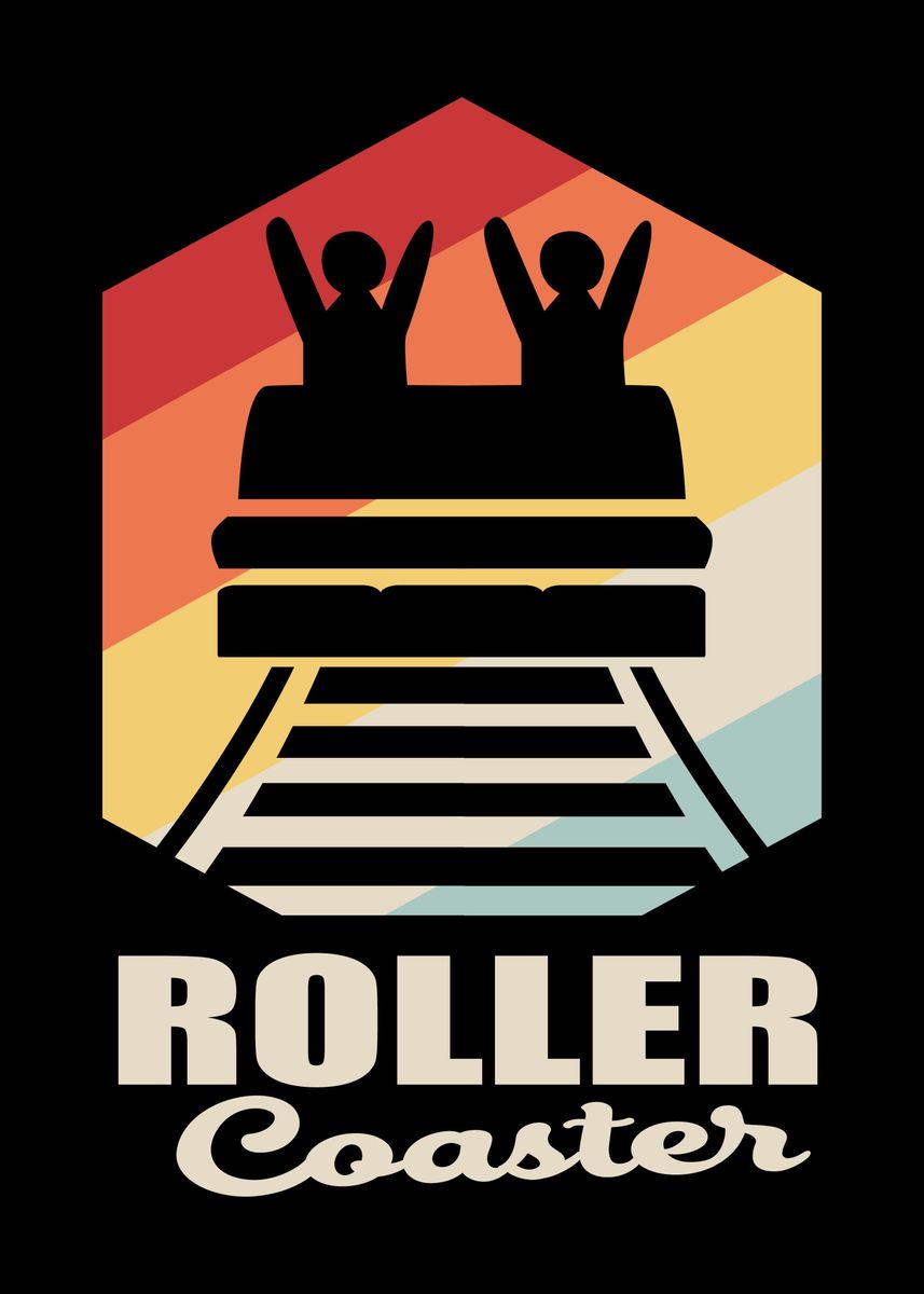 'Roller Coaster Vintage' Poster by FunnyGifts | Displate