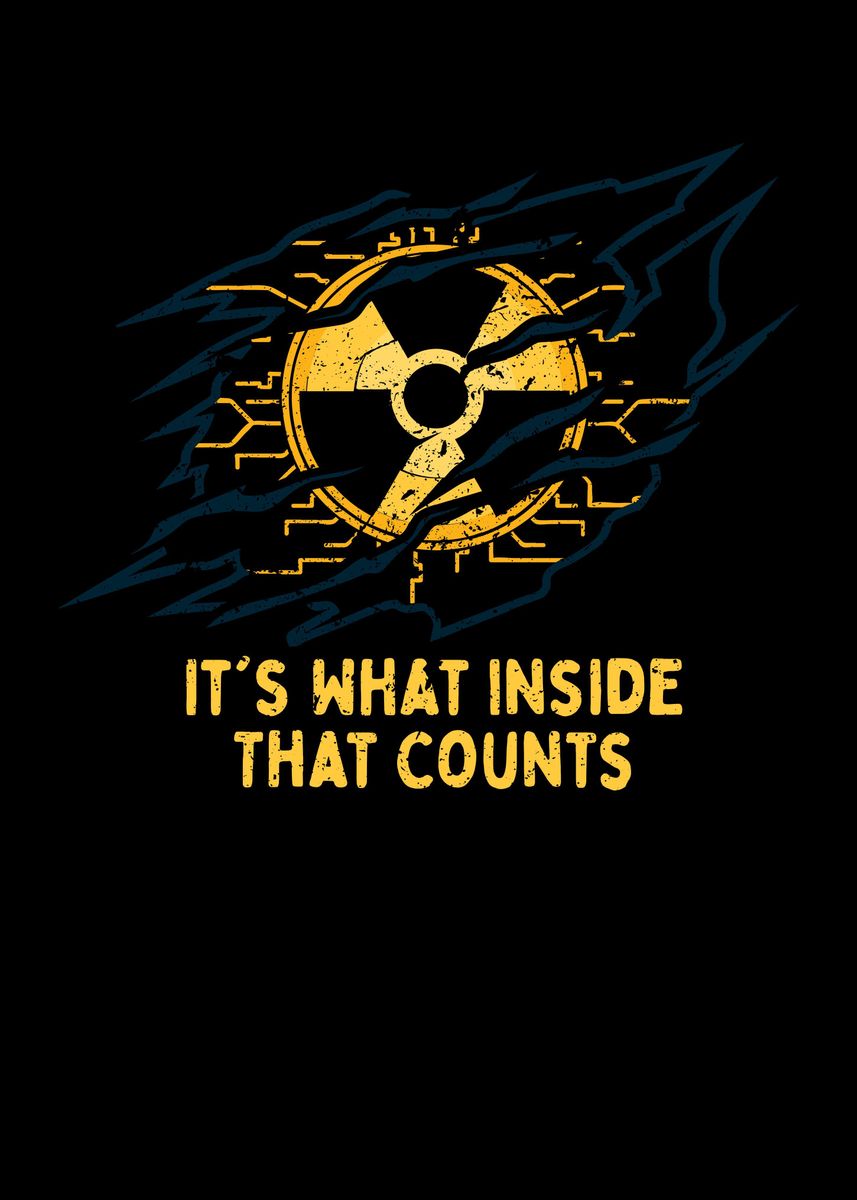 'Its What Inside That' Poster, picture, metal print, paint by Uwe ...