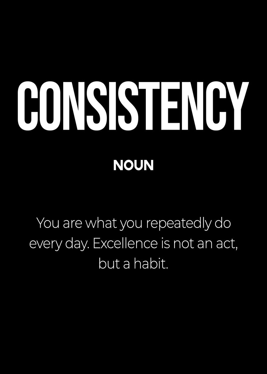 'Consistency' Poster, picture, metal print, paint by Conceptual ...
