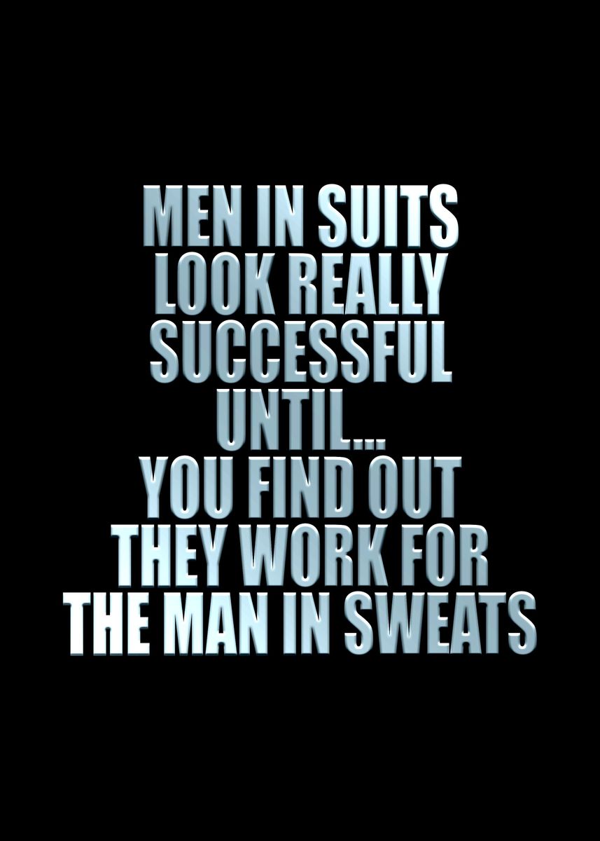 'Men In Suits Success' Poster, picture, metal print, paint by ...