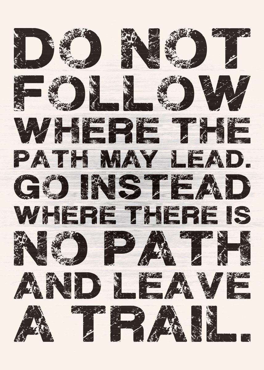 'Leave A Trail' Poster by CHAN | Displate