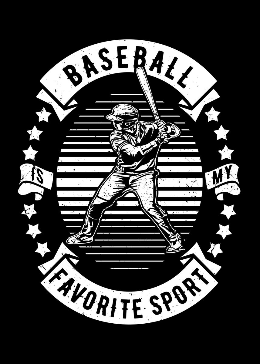 'Baseball Baseball Bat' Poster, picture, metal print, paint by ...