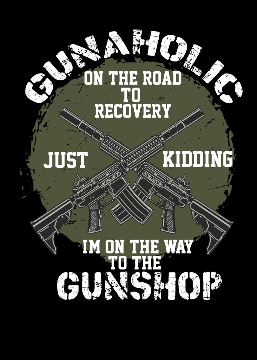 'Machine Gun' Poster, picture, metal print, paint by ZS C O M M E R C E ...