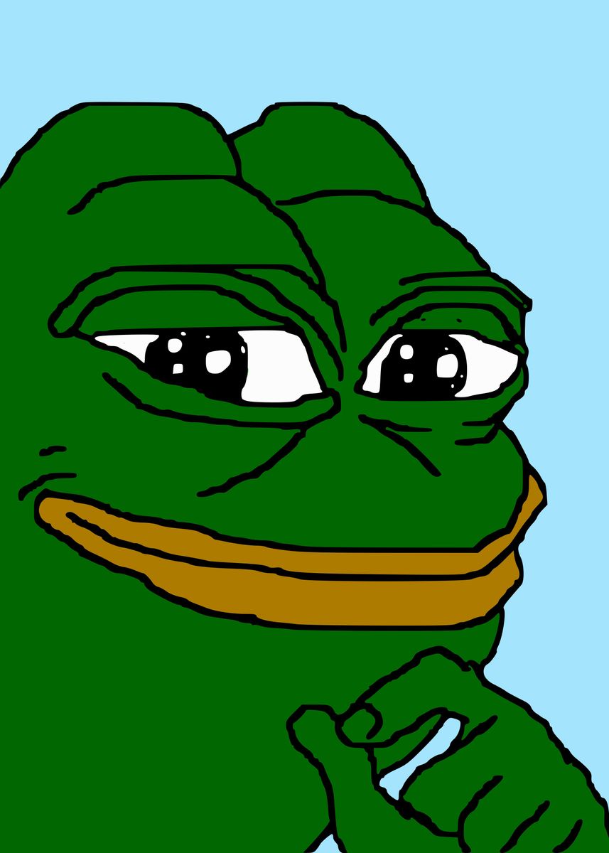 'Rare Pepe' Poster, picture, metal print, paint by Theo | Displate