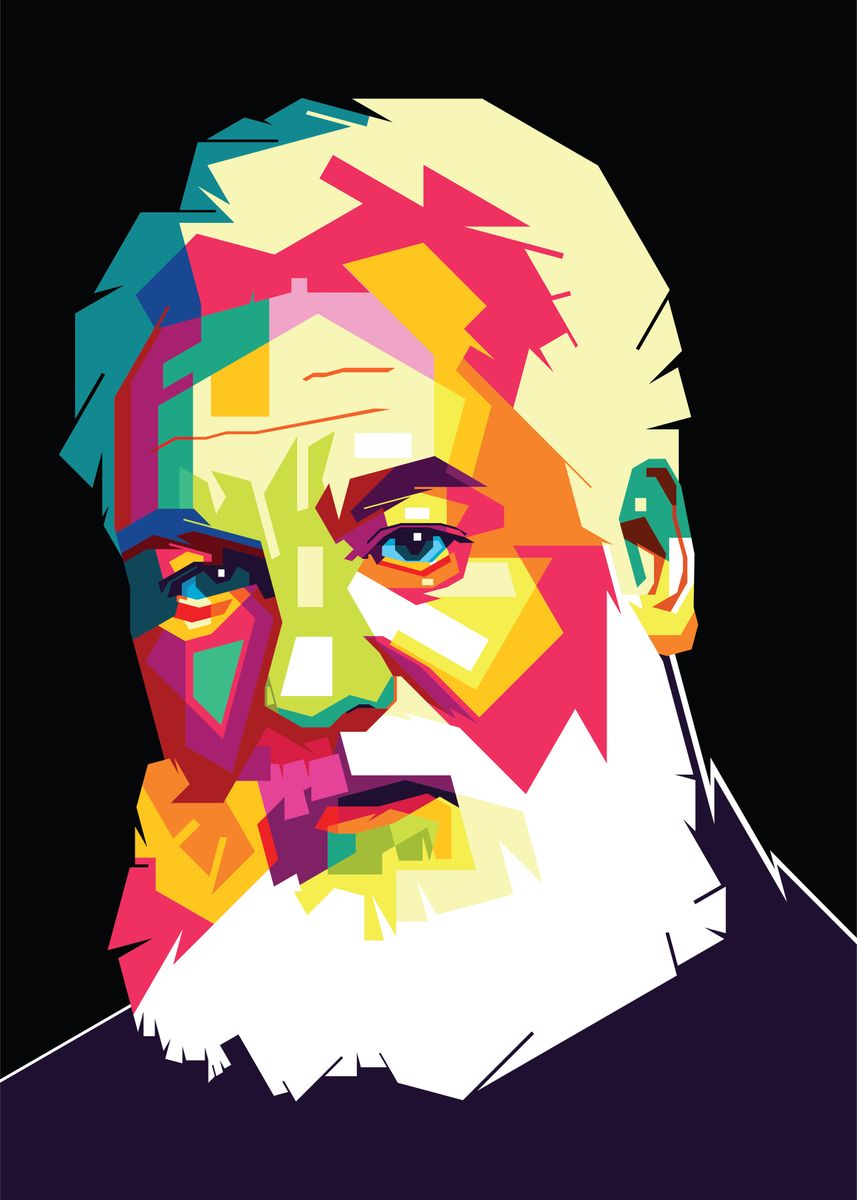 'alexander graham bell' Poster, picture, metal print, paint by ...