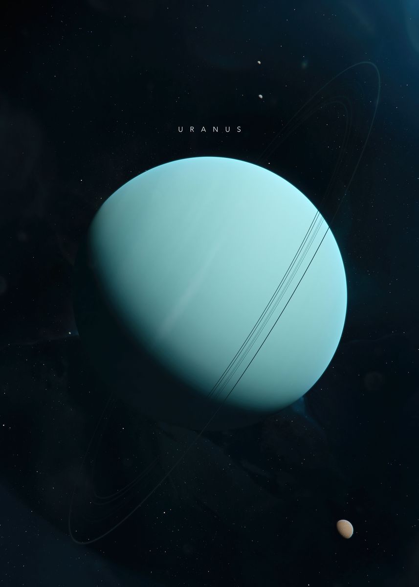 'Uranus' Poster, picture, metal print, paint by Tobias Roetsch | Displate