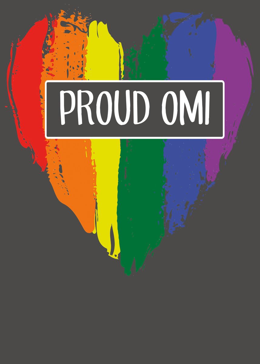 'proud omi' Poster, picture, metal print, paint by gera | Displate