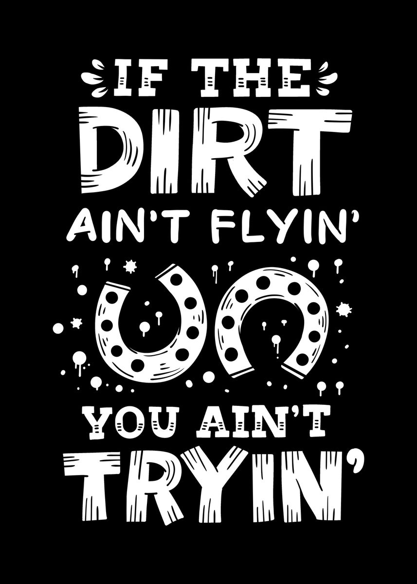 'Barrel Racing Horse' Poster by Mealla | Displate