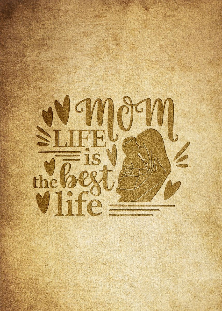 'Mom' Poster, picture, metal print, paint by Pete A Bryant | Displate