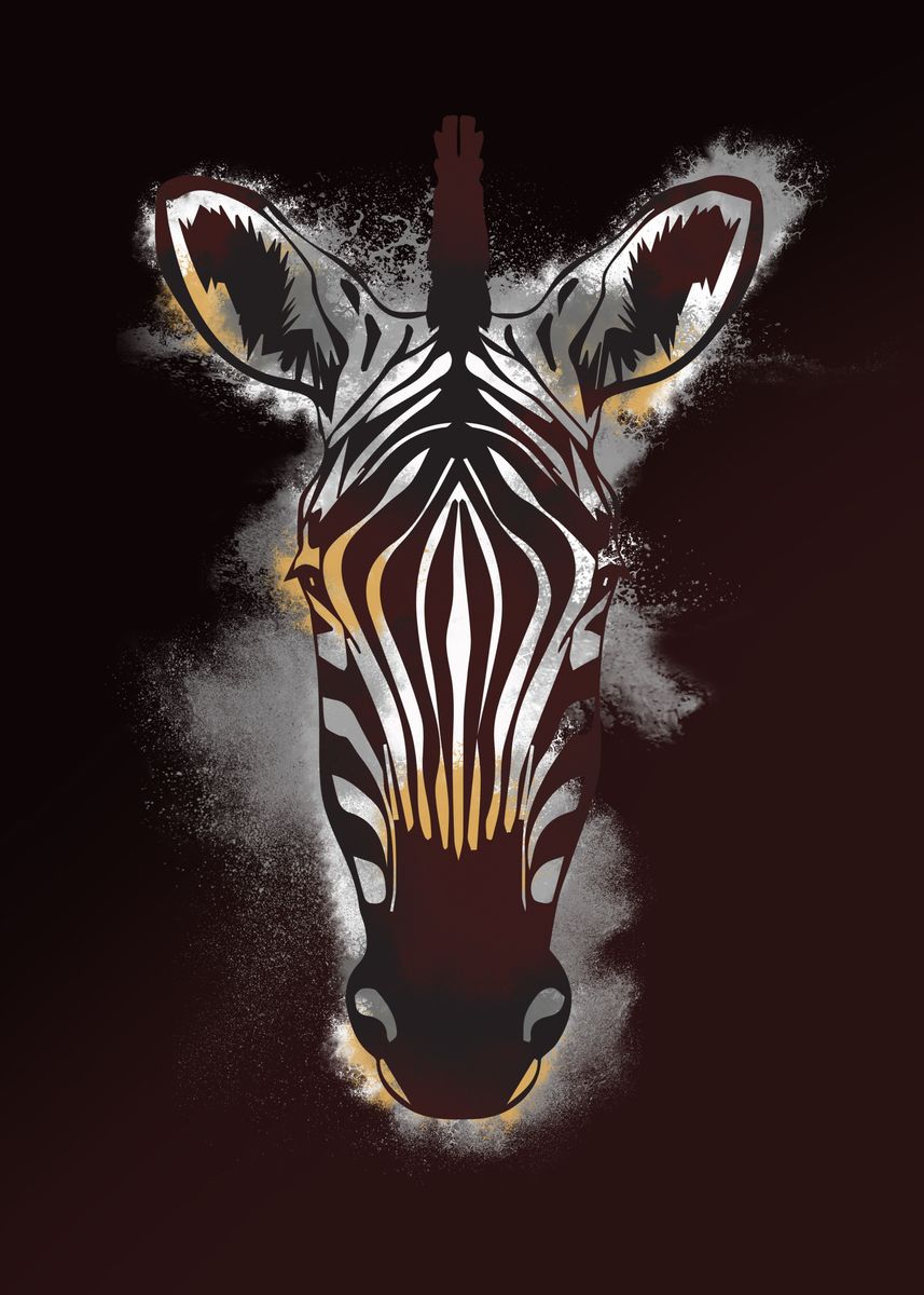 'Zebra African Animal' Poster, picture, metal print, paint by LouteCrea ...