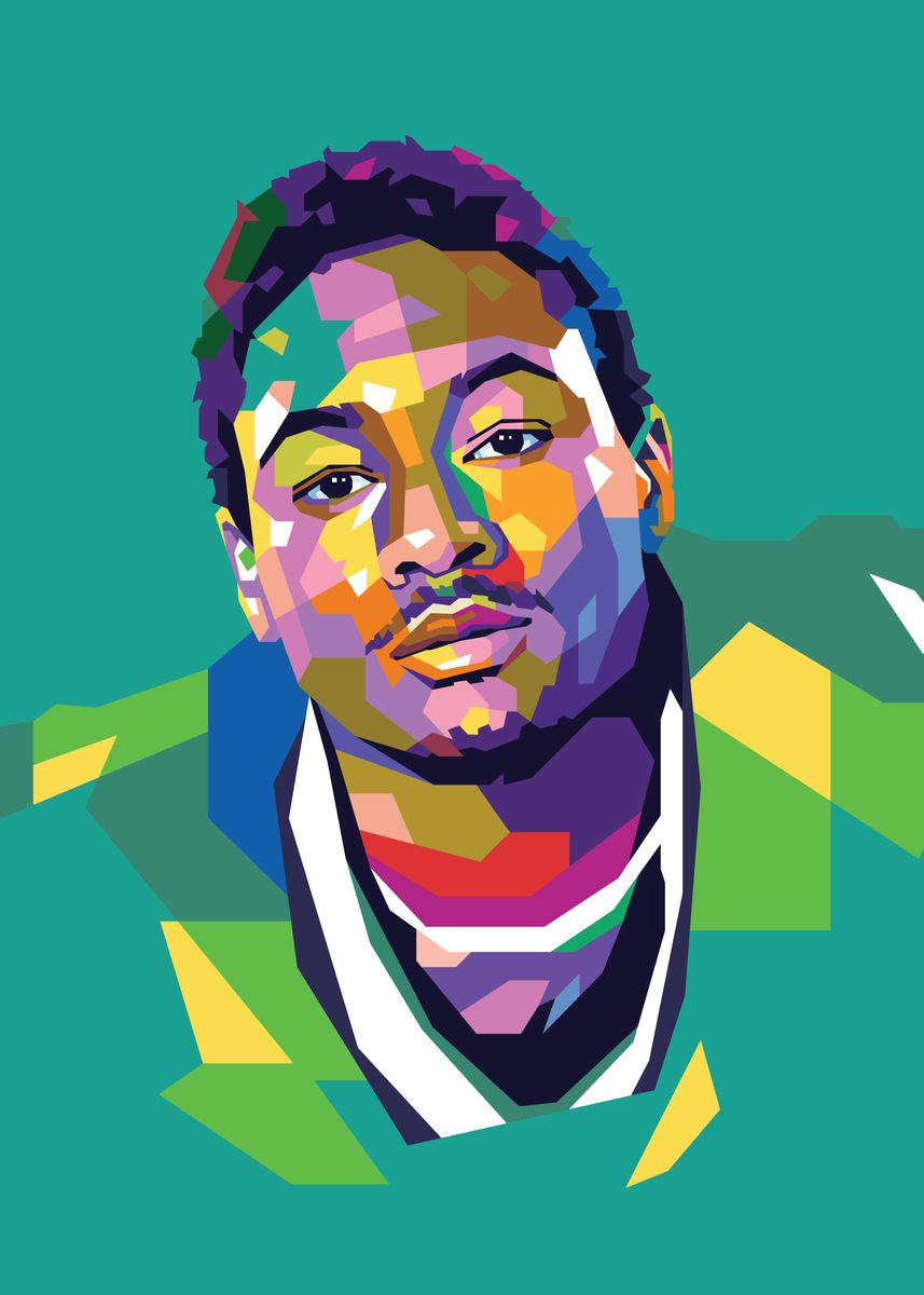 'Stefon Diggs' Poster, picture, metal print, paint by Erick Sato | Displate