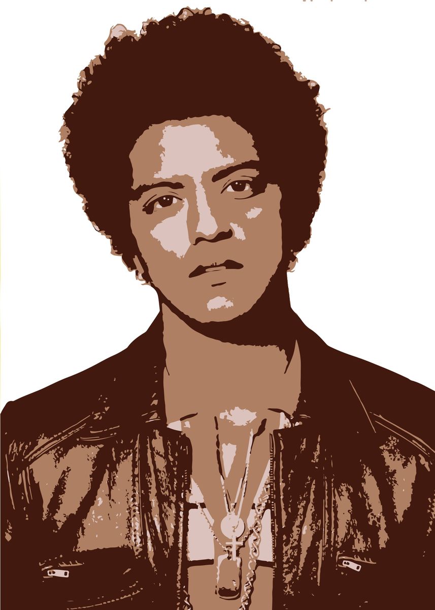 'bruno mars' Poster by DS Studio | Displate