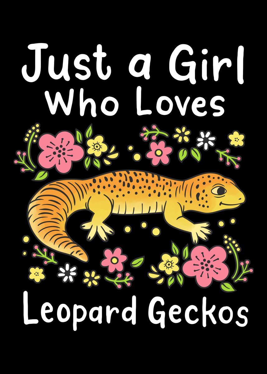 'Leopard Gecko Lizard Leopa' Poster, picture, metal print, paint by ...