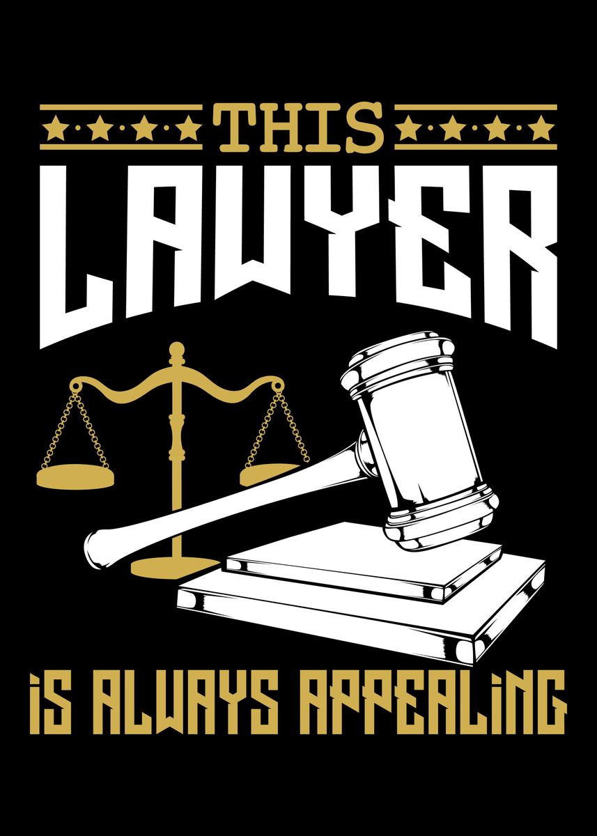'Lawyer Appealing Attorney' Poster, picture, metal print, paint by ...