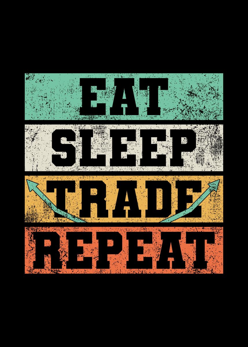 'Trading Trader' Poster, picture, metal print, paint by Mealla | Displate