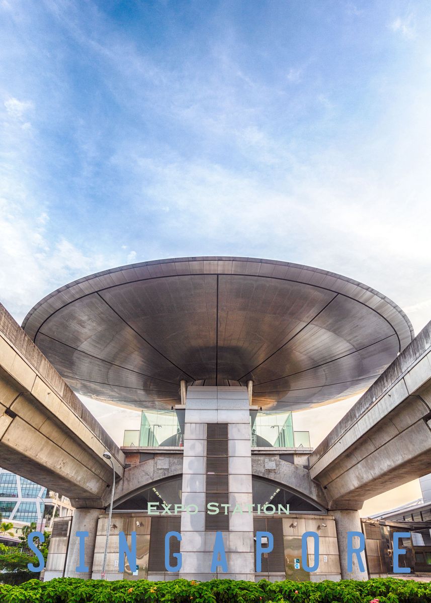 'Singapore Expo Station' Poster, picture, metal print, paint by John ...