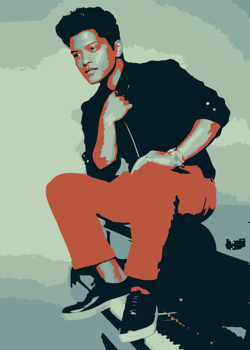 'Bruno mars' Poster by DS Studio | Displate