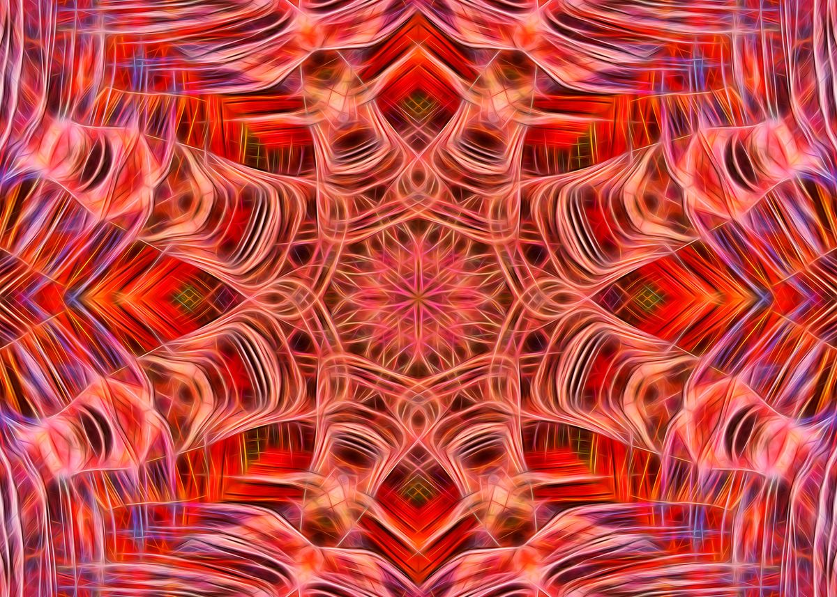 'Abstract symmetry' Poster by Gyula Gvardián | Displate