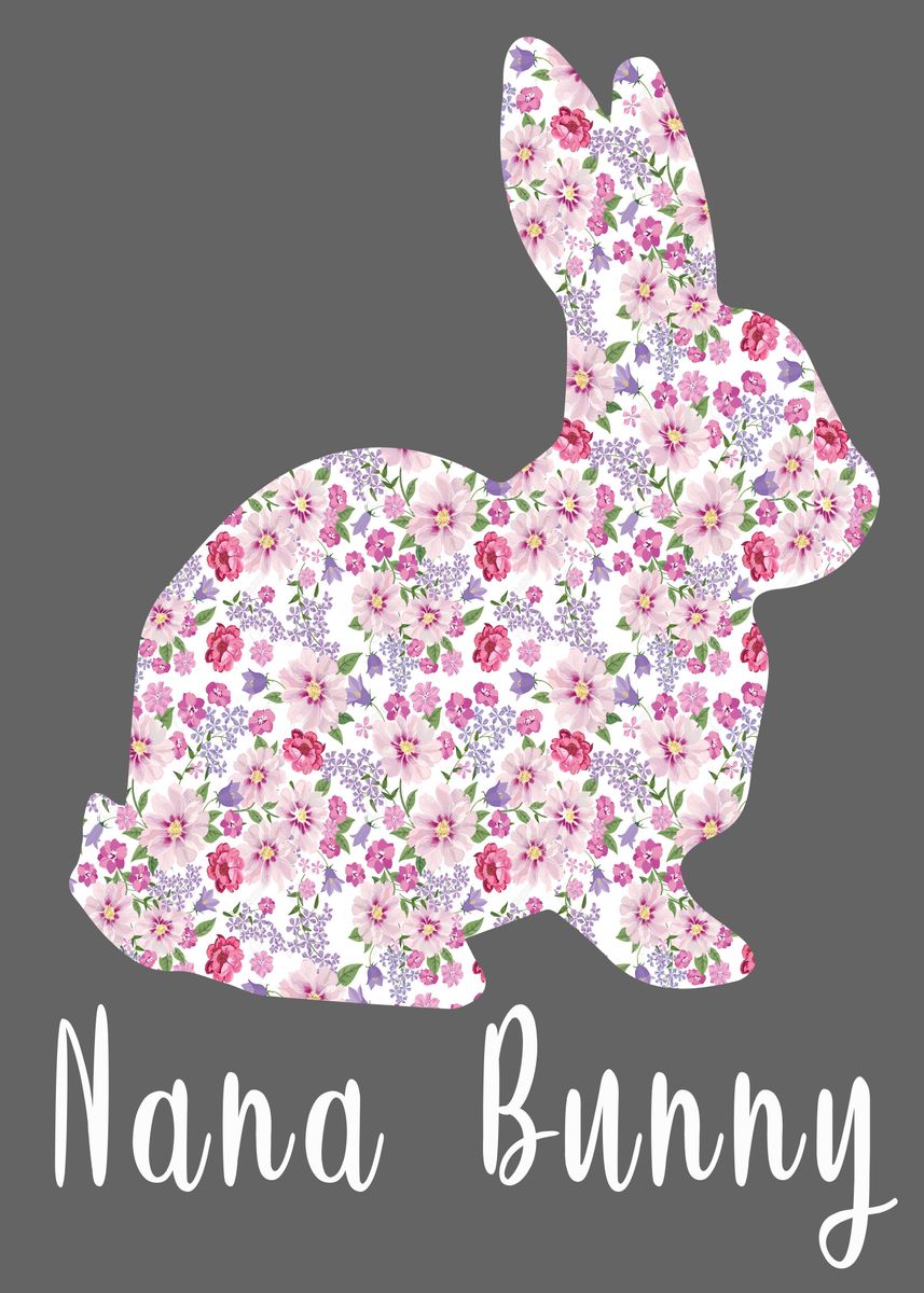 'nana bunny' Poster, picture, metal print, paint by di | Displate
