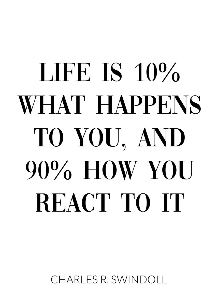 'Life Quote' Poster, picture, metal print, paint by dkDesign | Displate