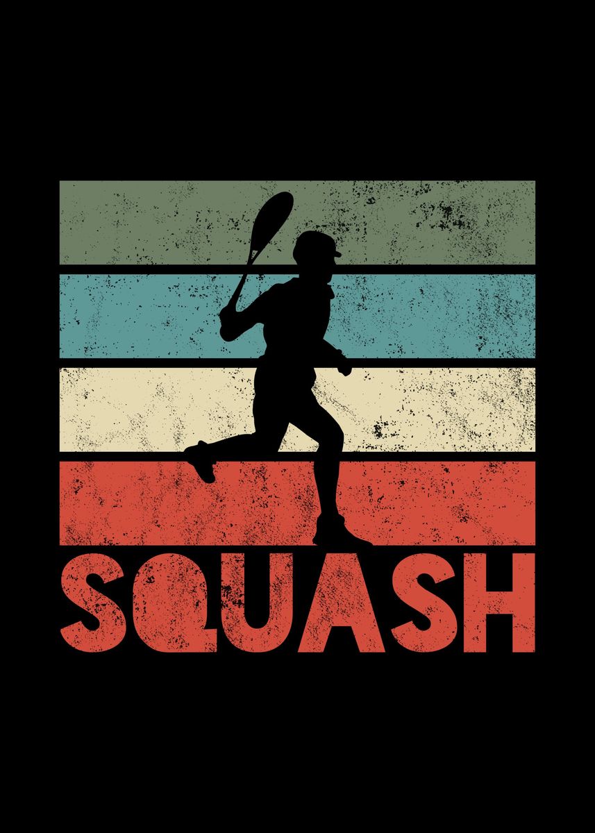 'Squash Squash Player' Poster by Mealla | Displate