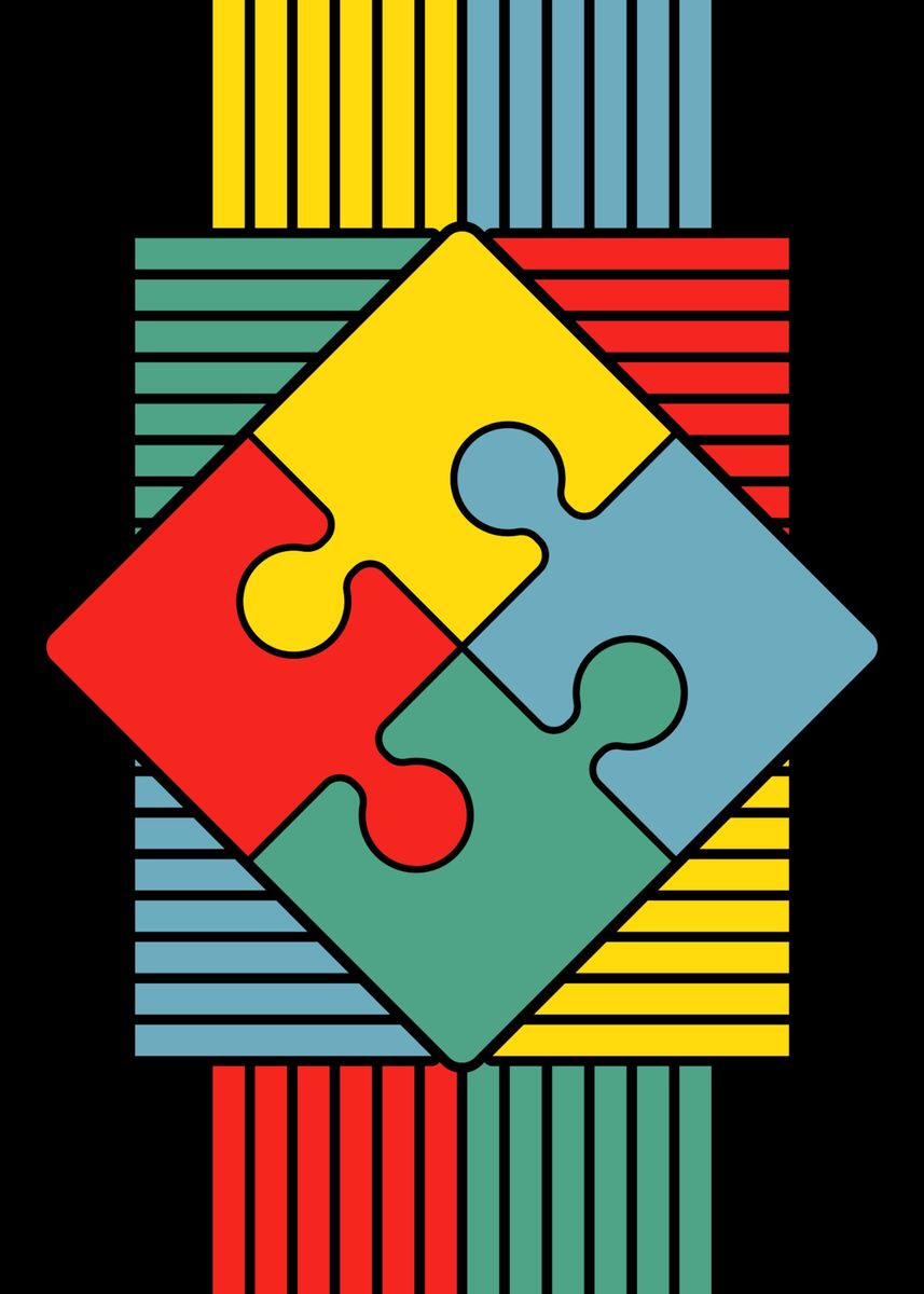 'Autism Awareness Respect' Poster, picture, metal print, paint by Hexor ...