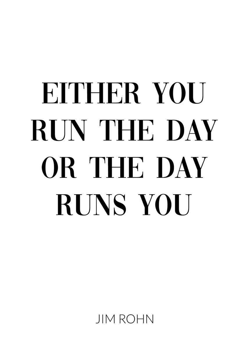 'Jim Rohn Quote' Poster, picture, metal print, paint by dkDesign | Displate