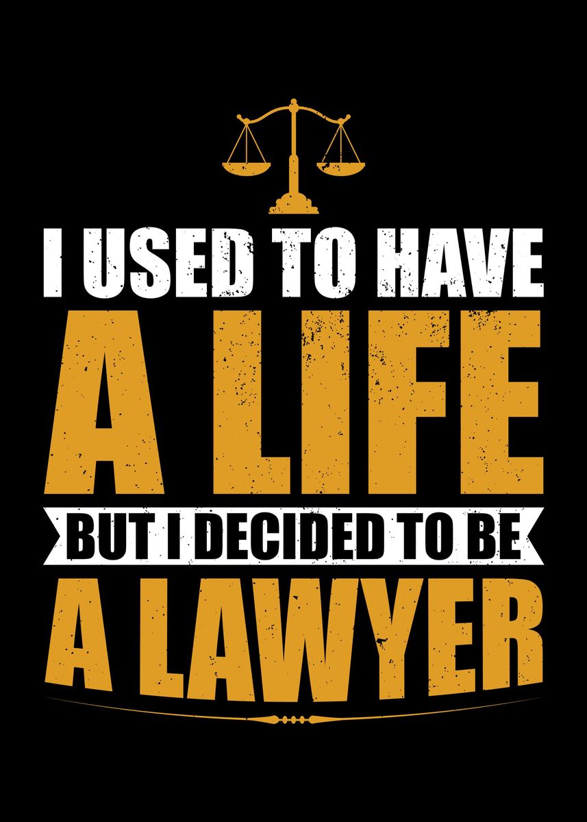 'lawyer gift idea' Poster by TW Design | Displate