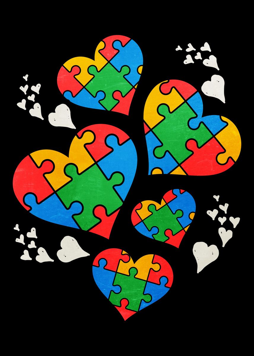 'Autism' Poster, picture, metal print, paint by Hexor | Displate