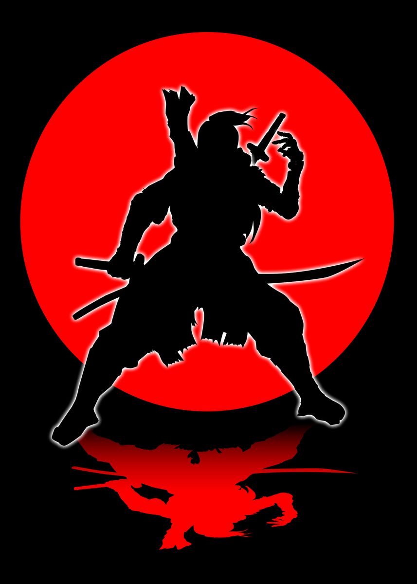 'japanese shinobi' Poster, picture, metal print, paint by alesha art ...