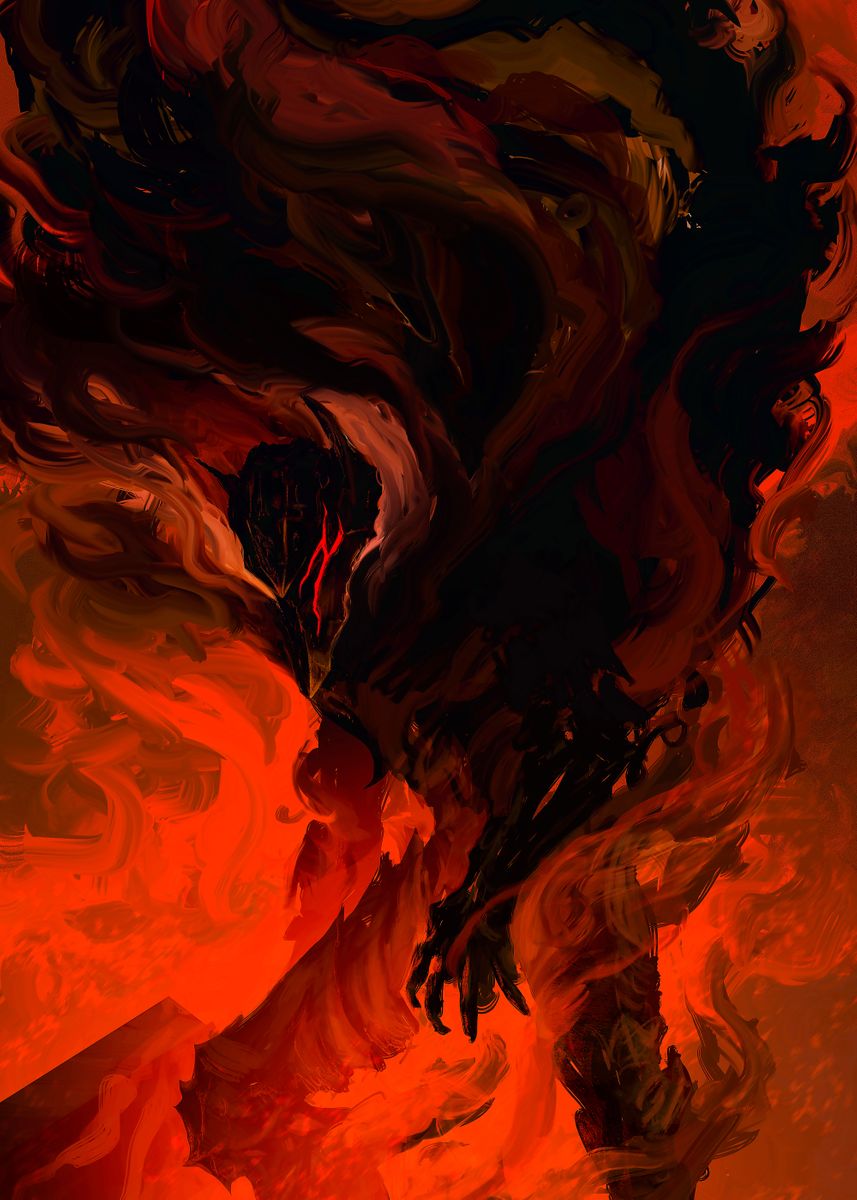 'Inferno' Poster, picture, metal print, paint by Anato Finnstark | Displate