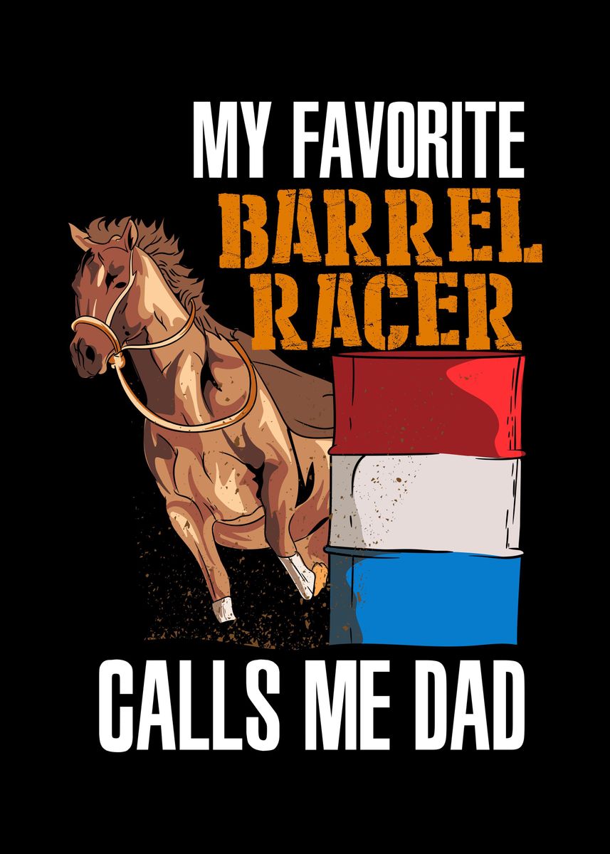 'My Favorite Barrel Racer' Poster by Uwe Seibert | Displate