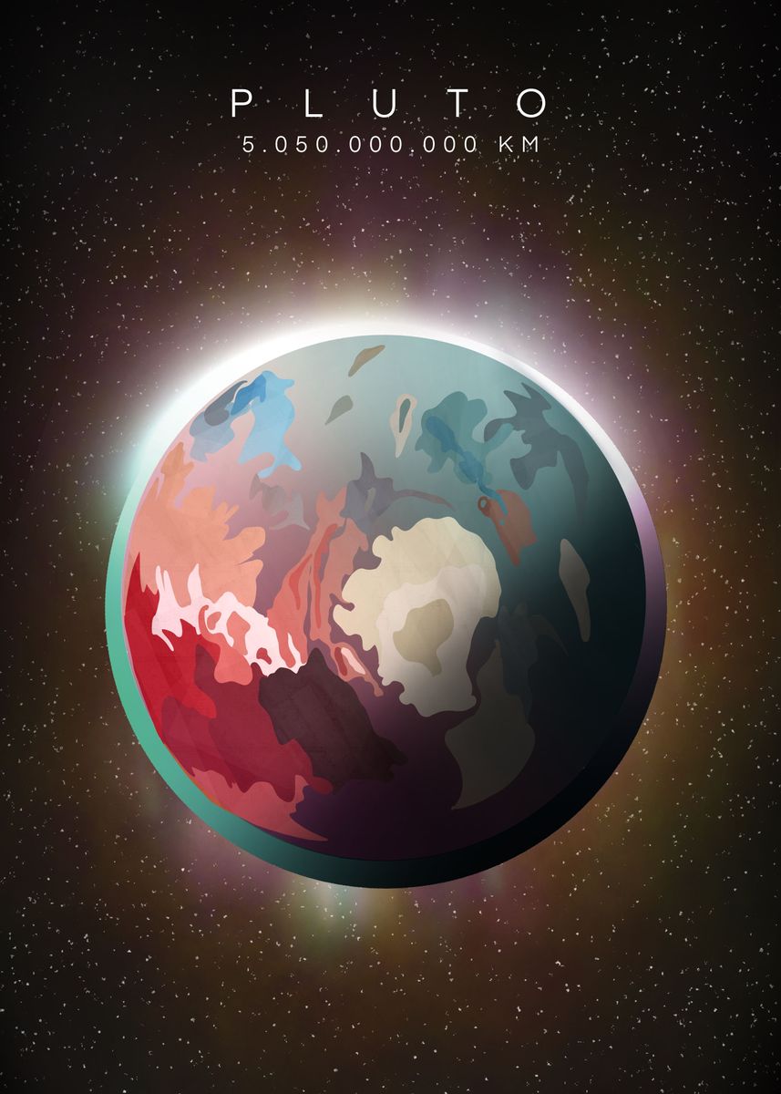 'Pluto ' Poster, picture, metal print, paint by Valter Shabani ...