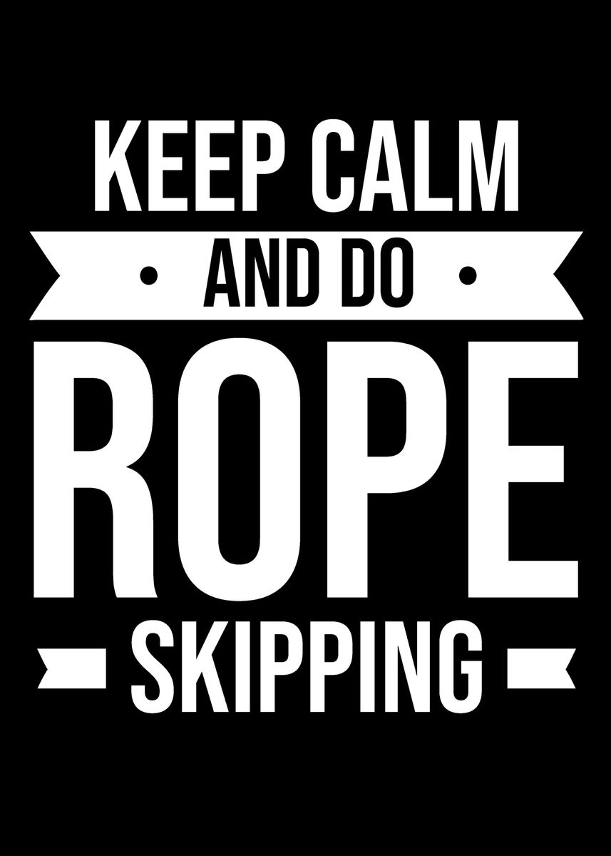 'Rope Skipping' Poster, picture, metal print, paint by dr3designs ...