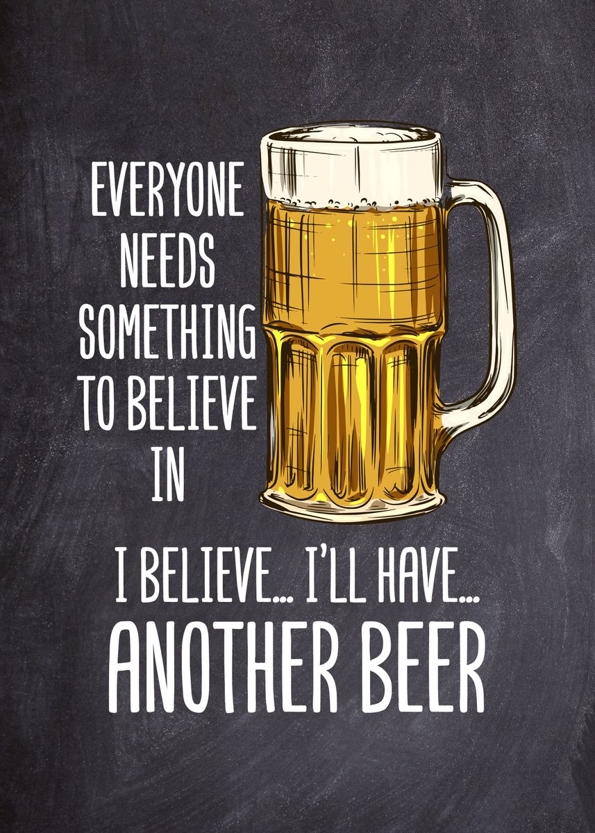 'Beer Lover Wall Decor' Poster by Decoratier Qwerdenker | Displate