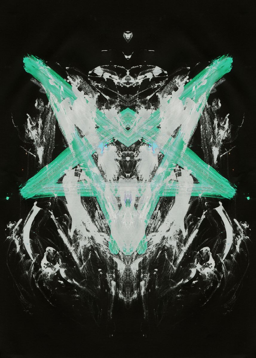 'Pentagram' Poster, picture, metal print, paint by Artur Ostrowski ...